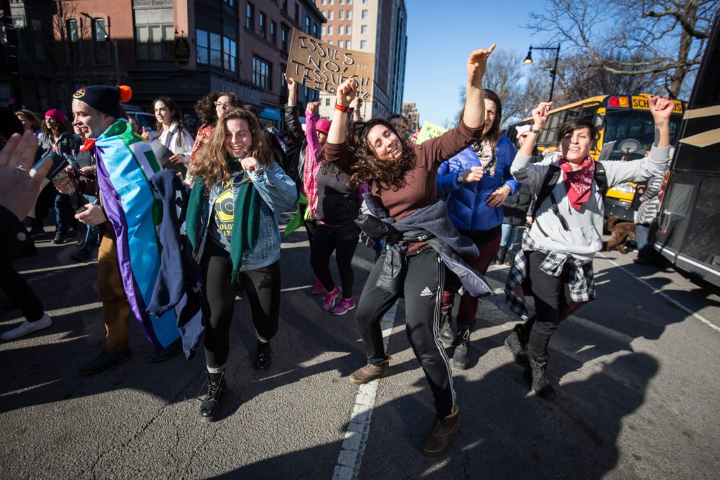 Photos: Tender moments and public ire at Boston's Women's March