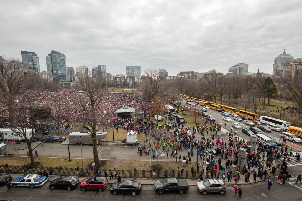 Photos: Tender moments and public ire at Boston's Women's March