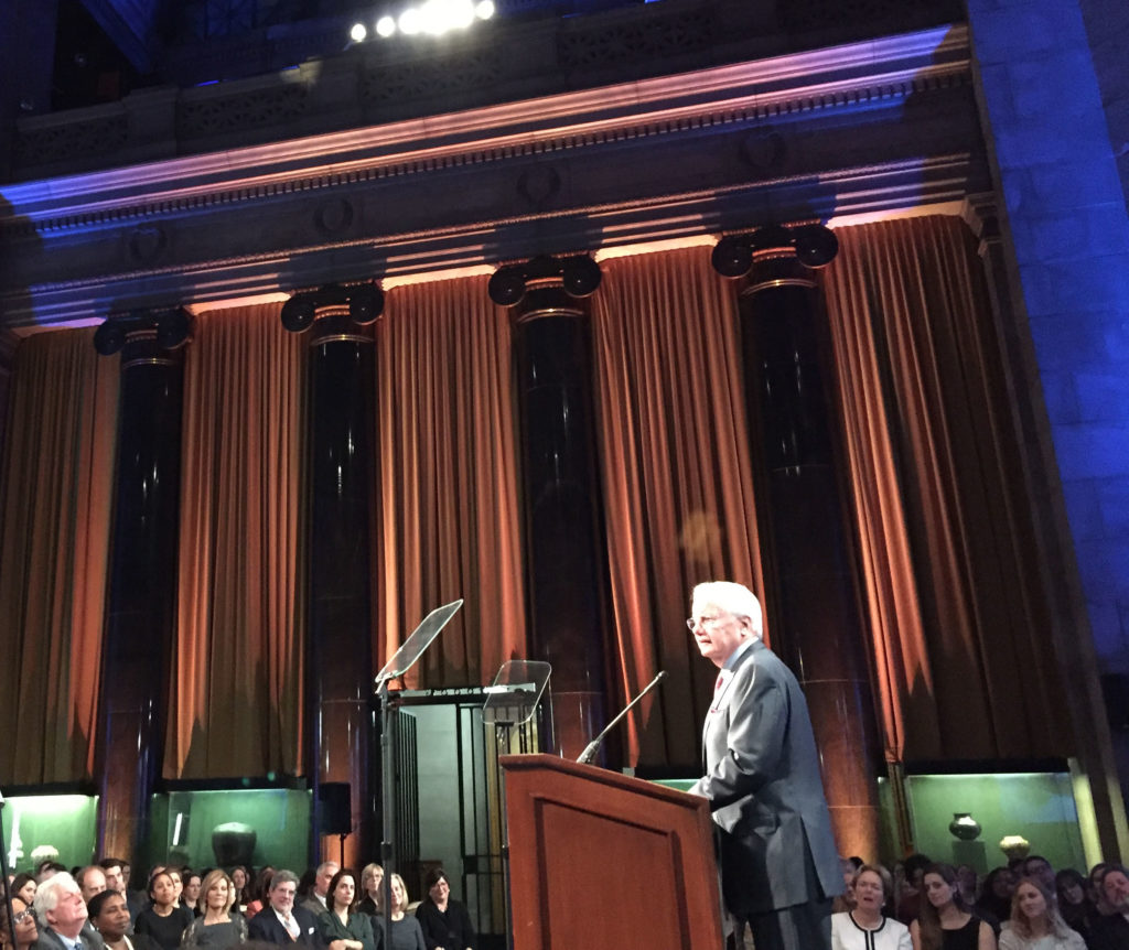 Veteran journalist Bill Moyers addresses the 75th duPont-Columbia ...