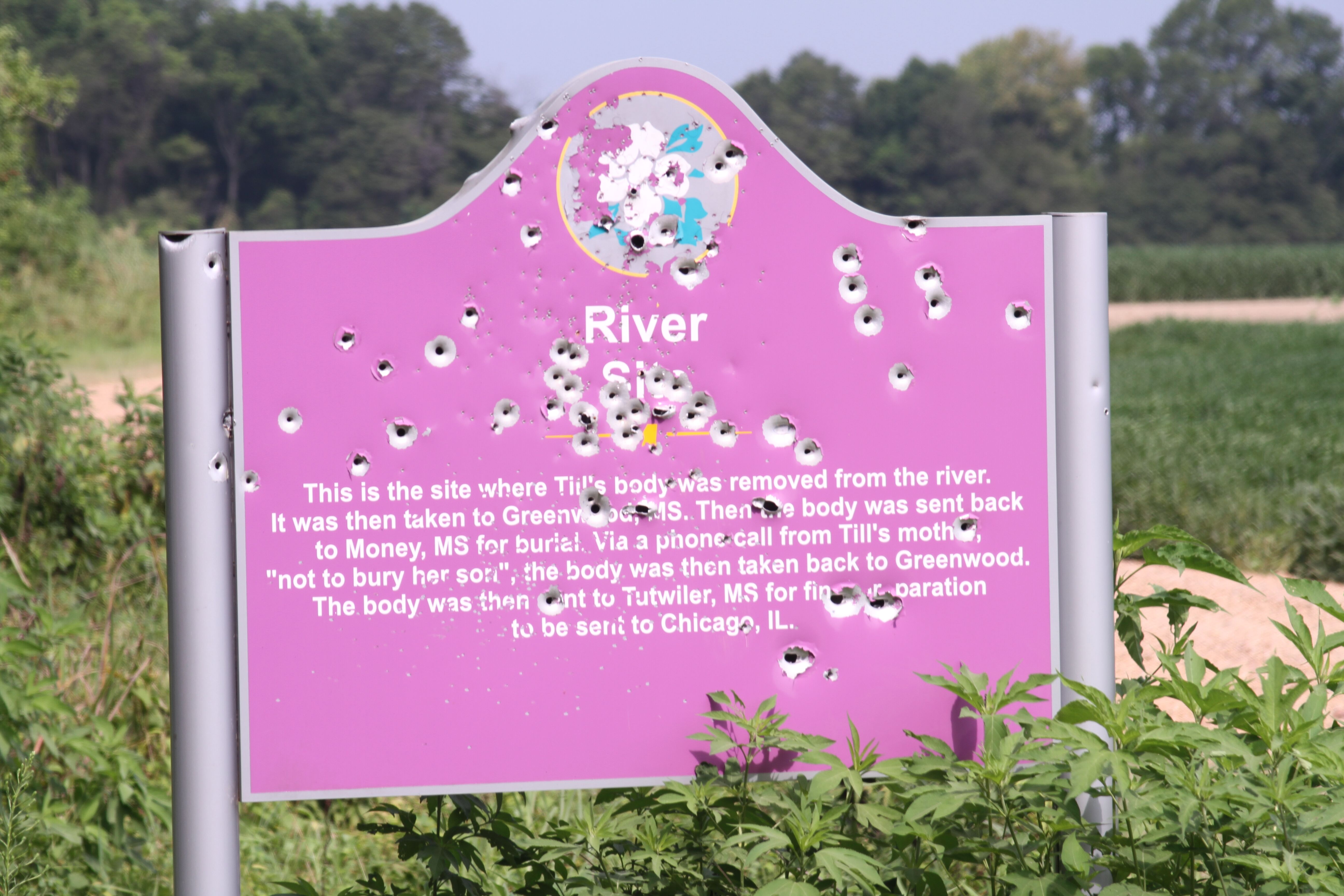 Emmet Till Shot-Up Sign | The GroundTruth Project